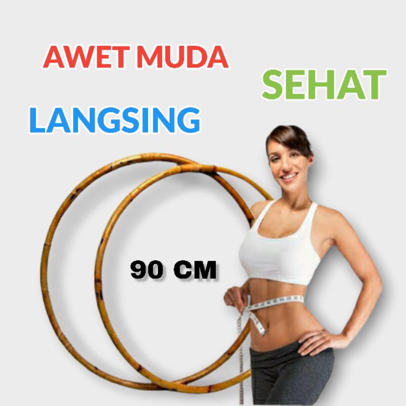 Jual Hula Hoop 90cm Hulahoop Rotan 90 cm hoolahoop rotan hulahup 90cm holahop 90 cm | Shopee ...