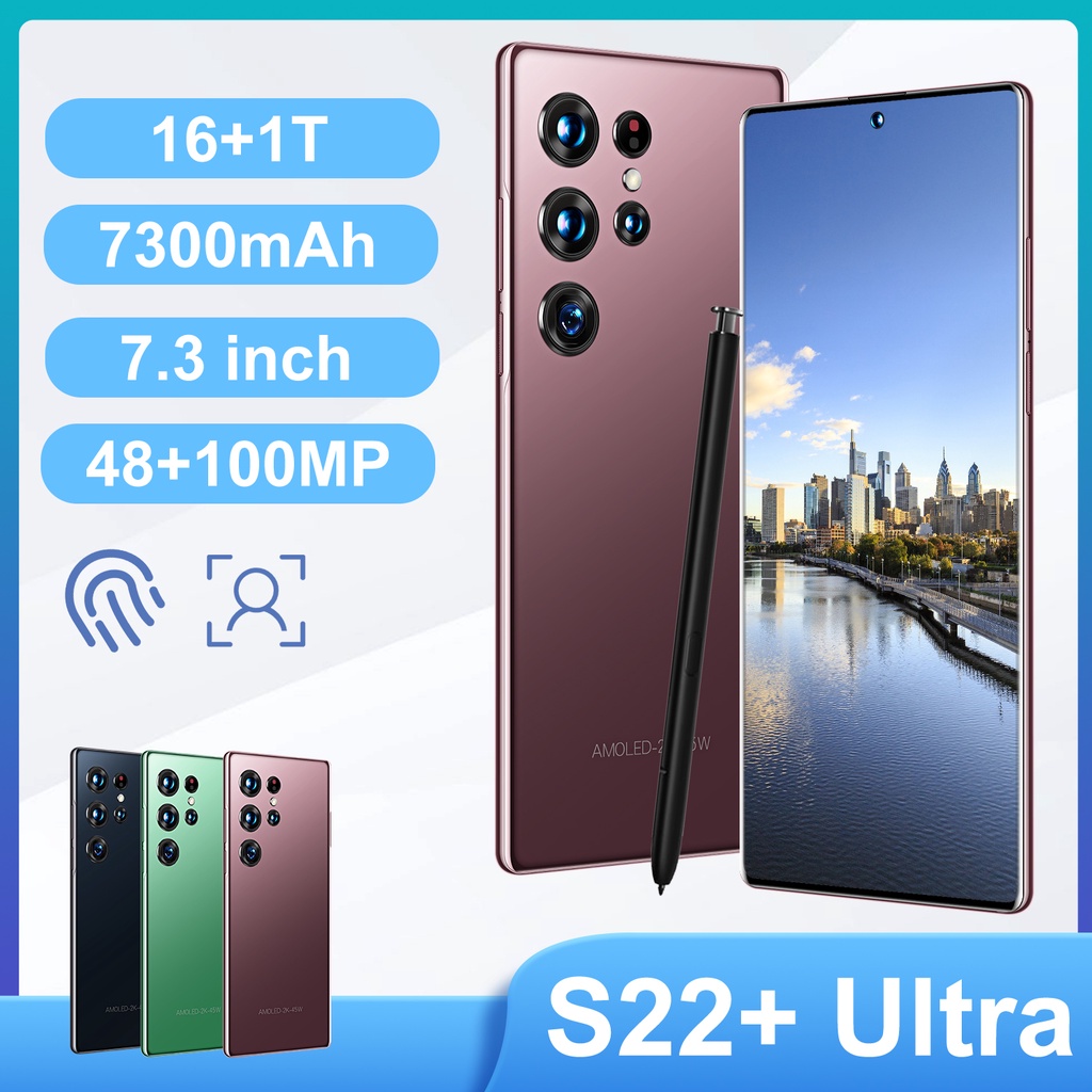 Jual Smartphone Asli |Ponsel Pintar Baru S22+Ultra hp RAM 16G + ROM 1T ...