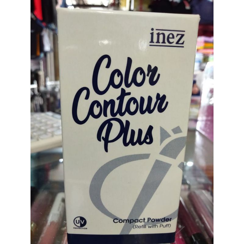 Jual Inez color contour plus compact powder (refill with puff) | Shopee ...