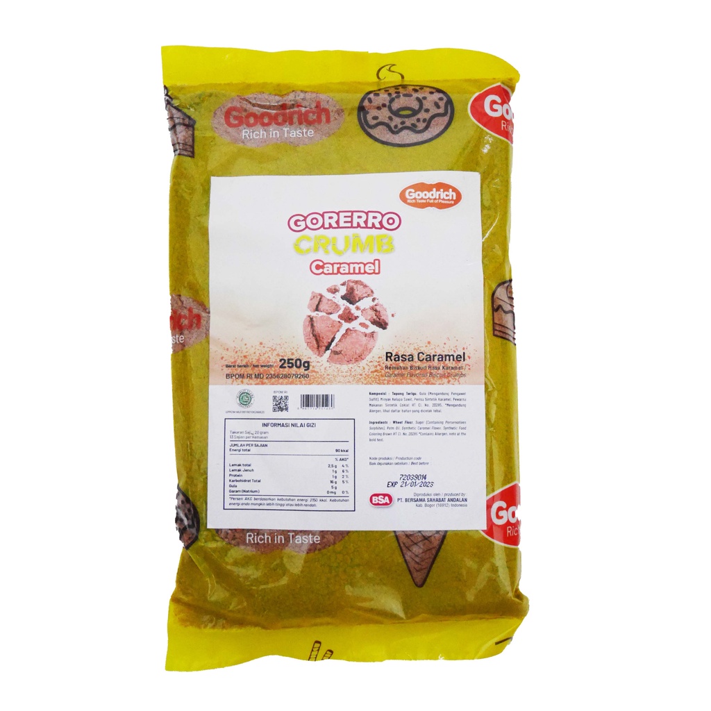 Jual GOODRICH GORERRO BISCUIT CRUMBS 250 GRAM - CRUMBLE ANEKA RASA ...
