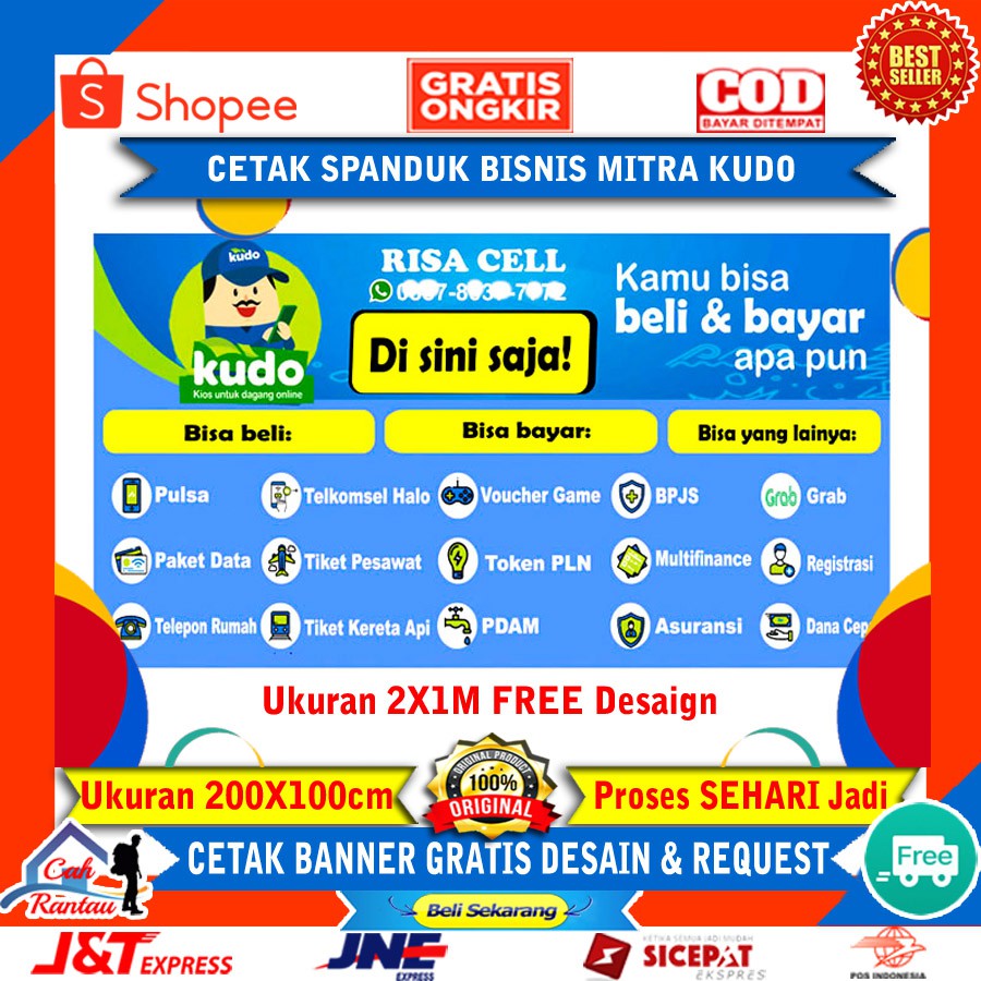 Jual Cetak Banner Spanduk Backdrop Custom Murah Free Design Baliho ...