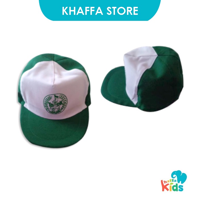 Jual Topi Sekolah PAUD / TK Warna Biru Hijau Orange | Shopee Indonesia
