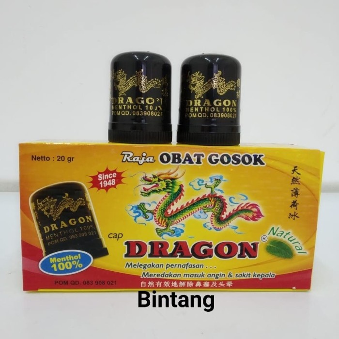 Jual Obat Gosok Dragon Menthol Untuk melegakan pernafasan obat demam ...