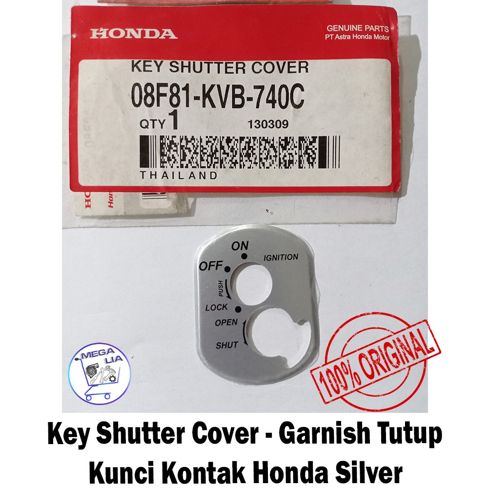 Jual Key Shutter Cover - Garnish Tutup Kunci Kontak Honda Silver ORI ...