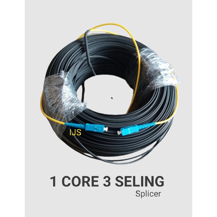 Jual KABEL FO 1 CORE 3 SELING 300 METER DENGAN KONEKTOR | Shopee Indonesia