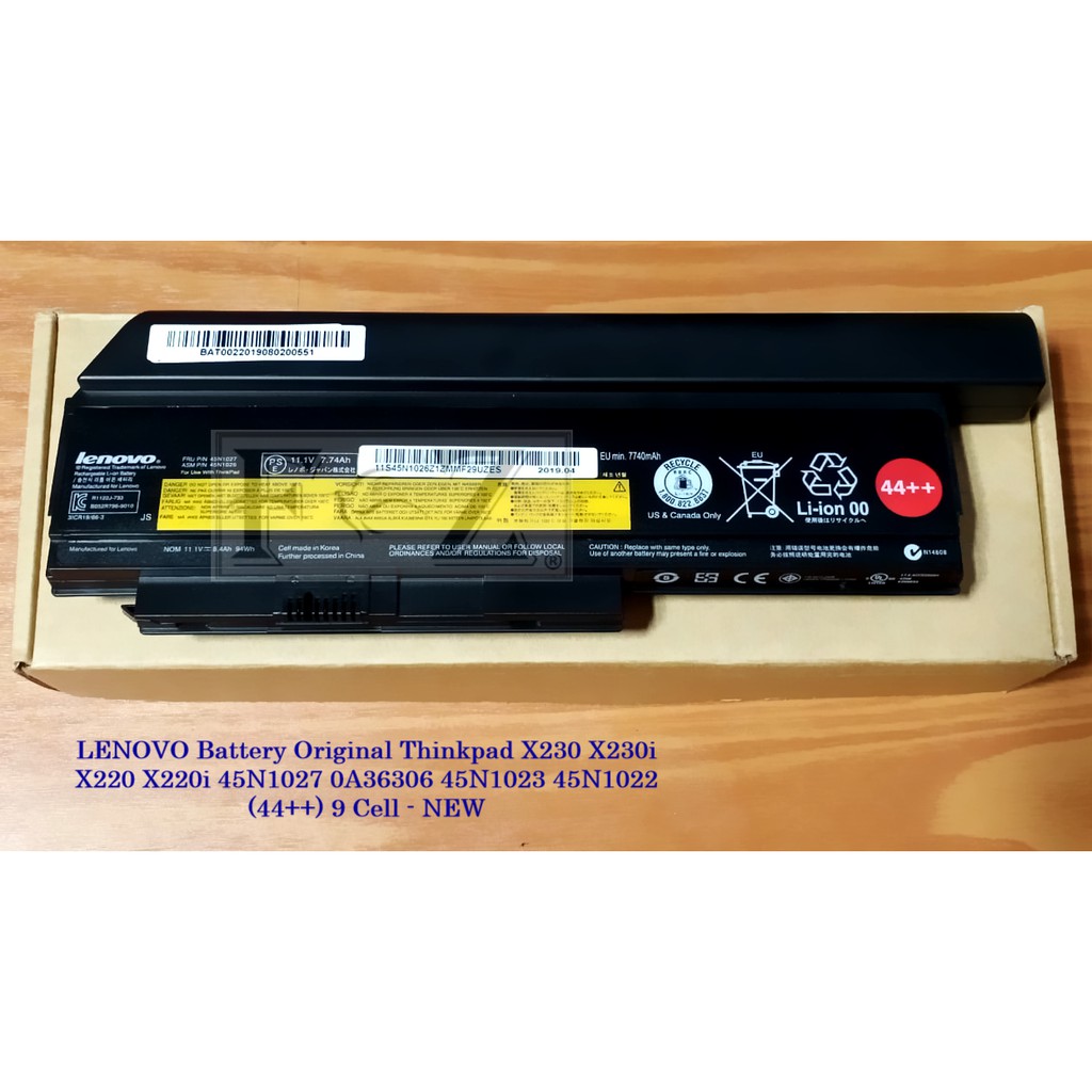 Jual LENOVO Battery Original Thinkpad X230 X230i X220 X220i 45N1027 ...