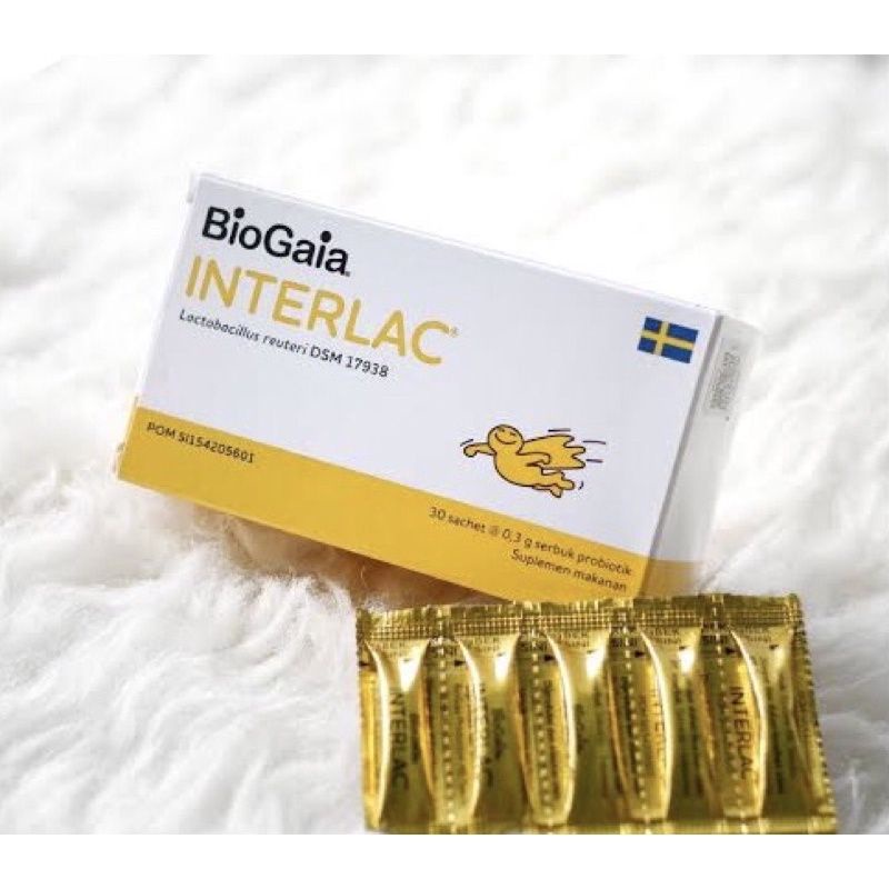 Jual Interlac BioGaia Mini Sachet Serbuk Probiotik 0.3gr per Sachet ...