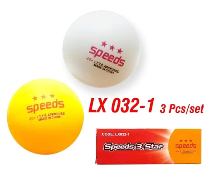 Jual Bola PingPong Ping Pong Tenis Meja Ball Speeds x Butterfly 3pcs 32-1 | Shopee Indonesia