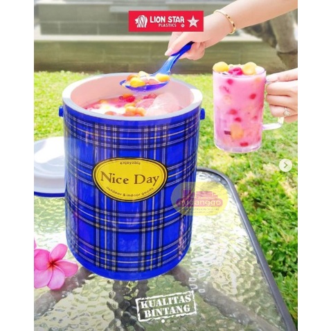 Jual RICE & ICE BUCKET 8 LITER I-6 Lion Star Termos Nasi/Es | Shopee ...