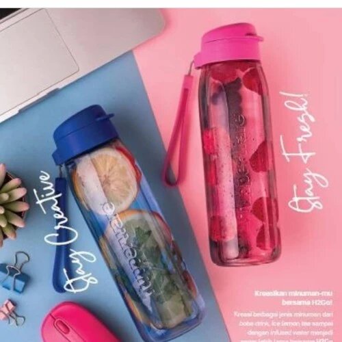 Jual TUPPERWARE TRENDY 750ML H2GO BOTTLE WITH STRAW (LIMITED EDITION) | Shopee Indonesia