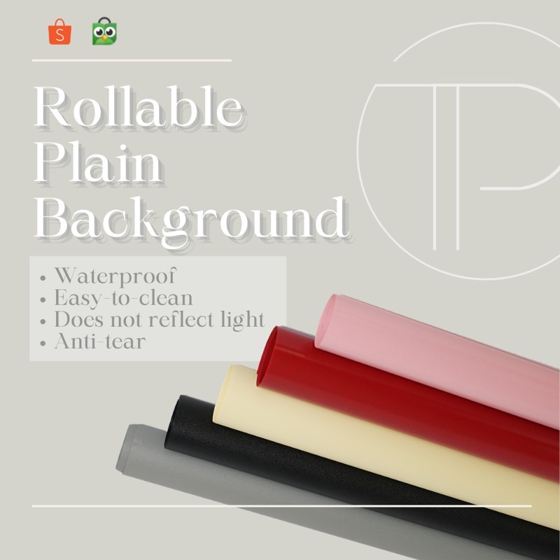 Jual Rollable Plain Background 120 cm x 200 cm Background Foto Roll PVC ...