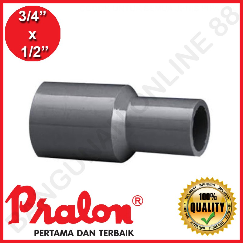 Jual Sok REDUCER 3/4 x 1/2 inch PVC Pralon Reducer Socket Sambungan ...