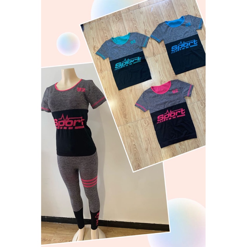 Jual Setelan Baju Olahraga 503 / Setelan Leging / Baju Senam / Baju gym ...