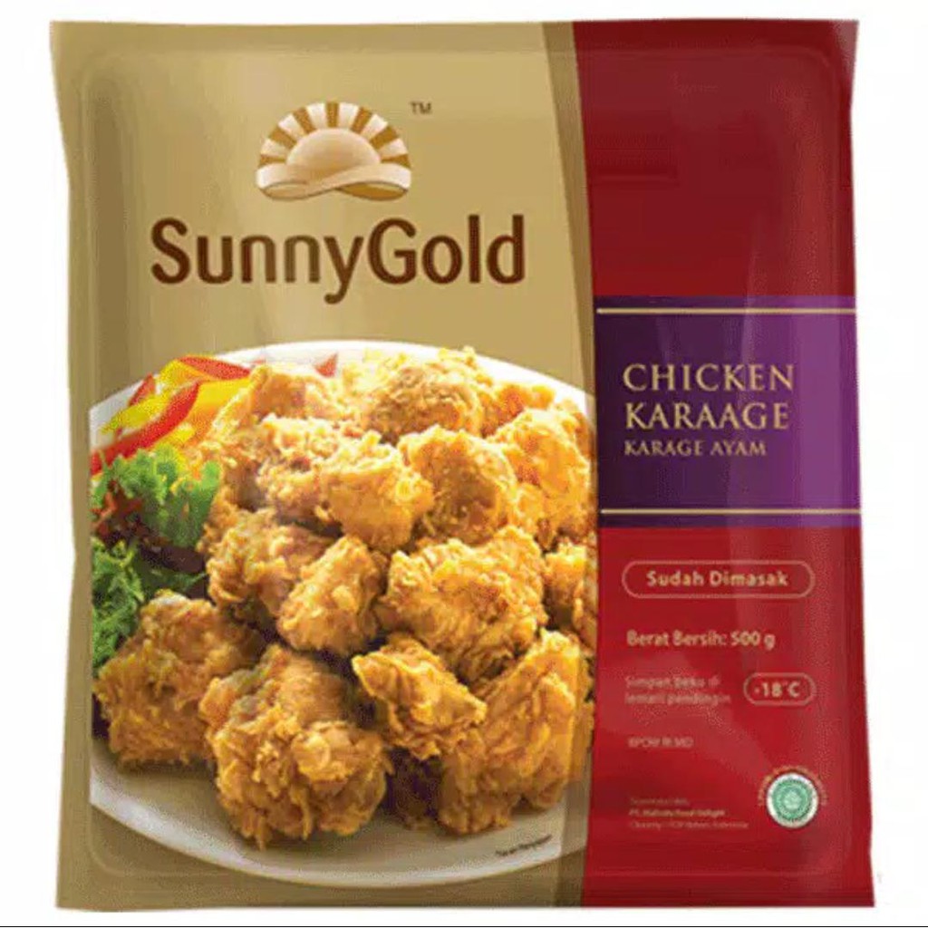 Jual SUNNY GOLD KARAGE AYAM ORIGINAL 500GR SUNNY GOLD CHIKEN KARAAGE FROZEN FOOD | Shopee Indonesia