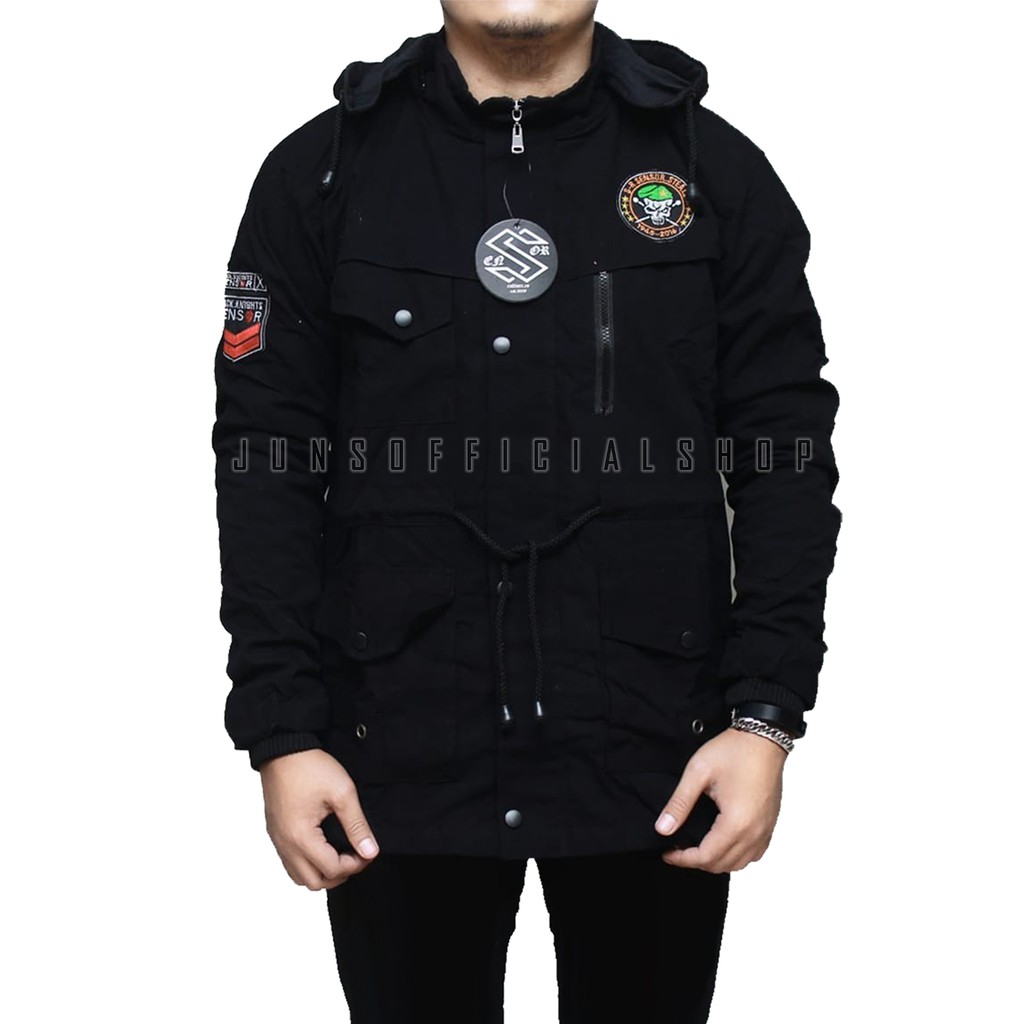 Jual TURUN HARGA ! Juns Jaket Parka Pria Justine Original SENSOR SERIES ...