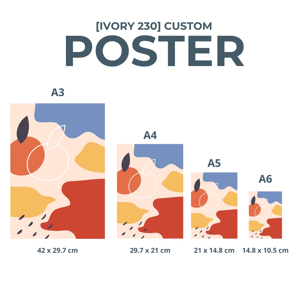 Jual (A6) CETAK POSTER CUSTOM DESAIN - min order 80 | Shopee Indonesia