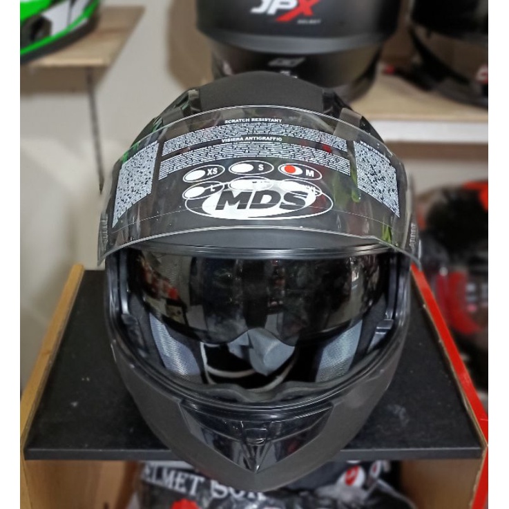 Jual HELM MDS PRO RIDER BLACK MATT | Shopee Indonesia