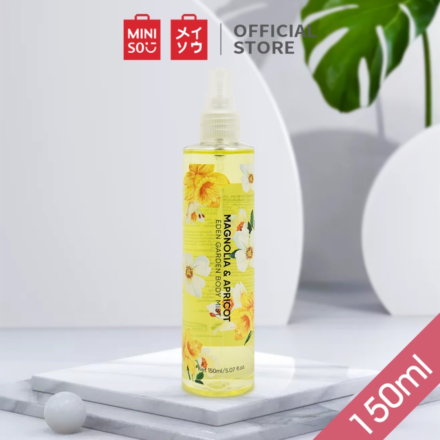 Jual MINISO MAGNOLIA & APROCOT PARFUM Eden Garden Body Mist ORIGINAL ...