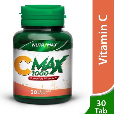 Jual Nutrimax C max 1000 mg Non Acidic Vitamin C 30 Tablet/Daya Tahan ...
