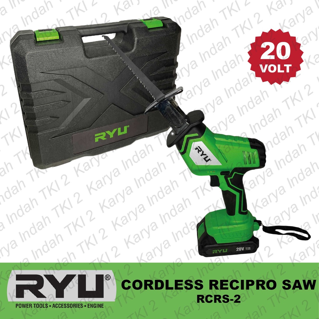 Jual Cordless Recipro Saw RYU RCRS2 Mesin Gergaji Jigsaw Baterai 20 ...