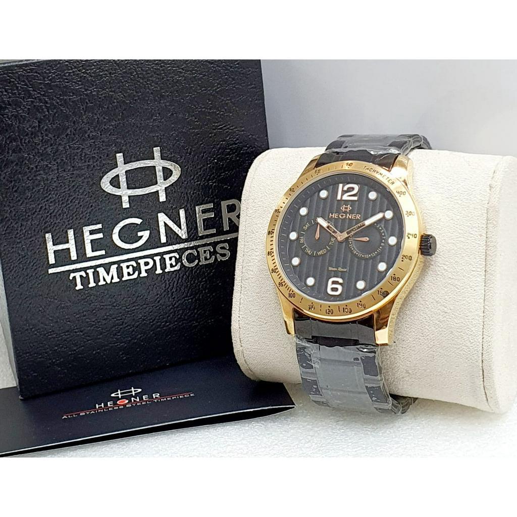 Jual Jam tangan pria hegner 2001 chrono rantai silver kualitas original ...