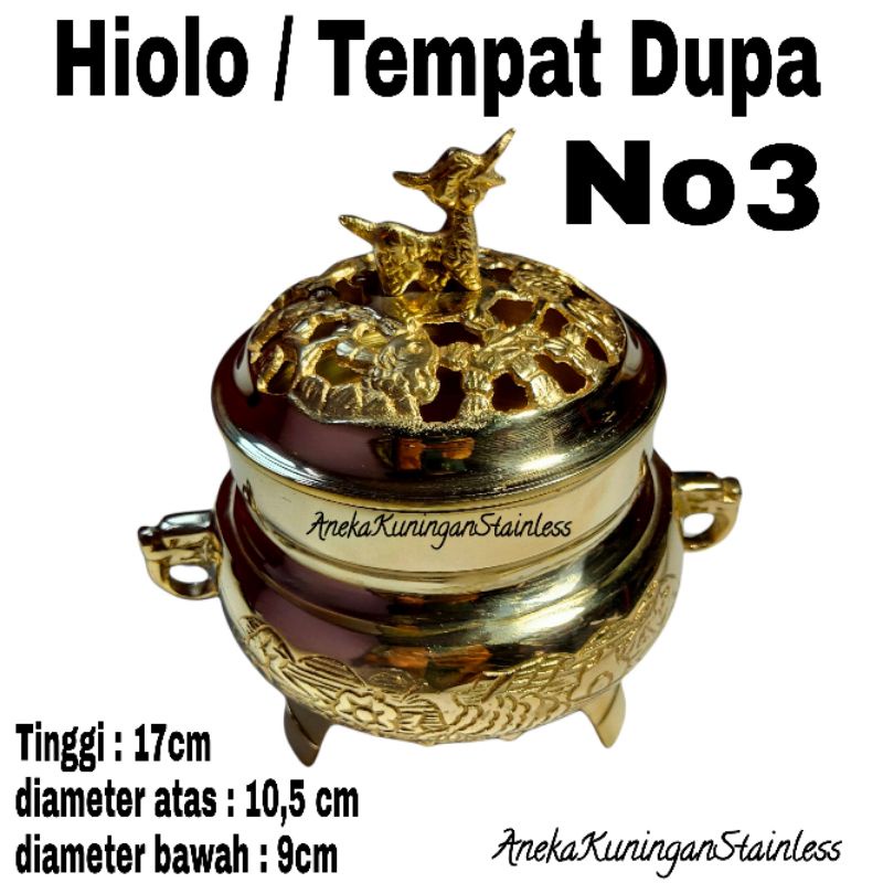 Jual tempat bakar dupa hiolo kuningan 100% dijamin original | Shopee ...