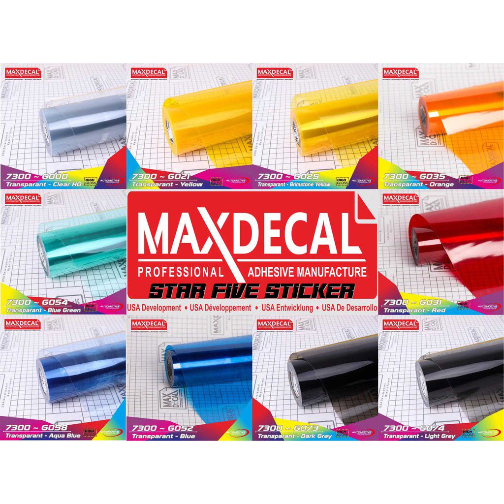 Jual Stiker Skotlet Motor Hitam Transparan Bening Warna Variasi Sticker Bening | Shopee Indonesia