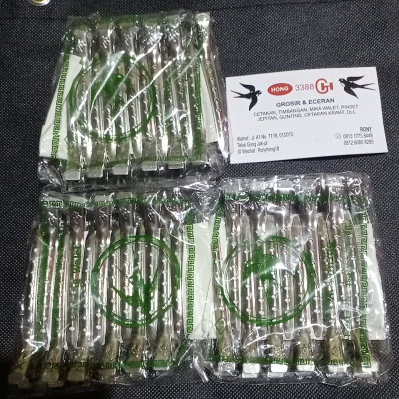 Jual Jepitan Stainless Besi Cap Burung Walet per pack ( 1 lusin ...