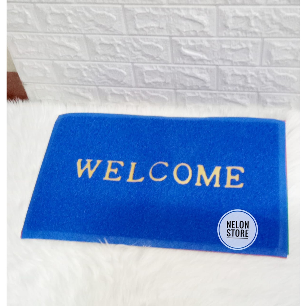 Jual KESET WELCOME ANTI SLIP ALAS KAKI KARET UKURAN PANJANG 58 CM LEBAR ...