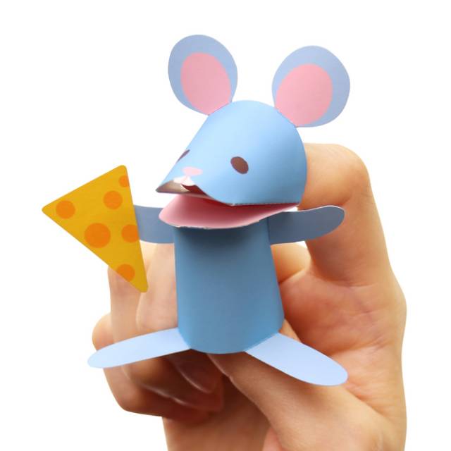 Jual Finger Puppet: Mouse Papercraft | Shopee Indonesia
