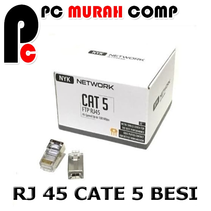 Jual CONNECTOR RJ45 BESI ISI 50PCS | Shopee Indonesia