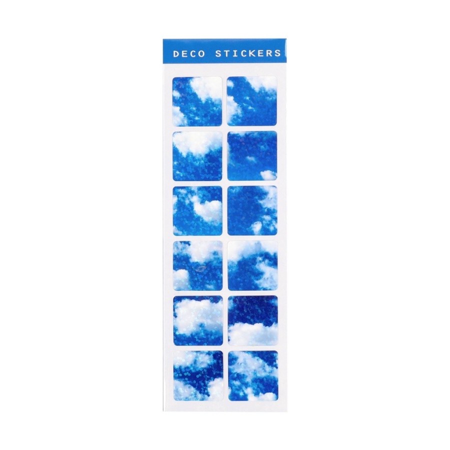 Jual Moonlight Background Pretty Sky Sticker Stiker Decorative Awan ...