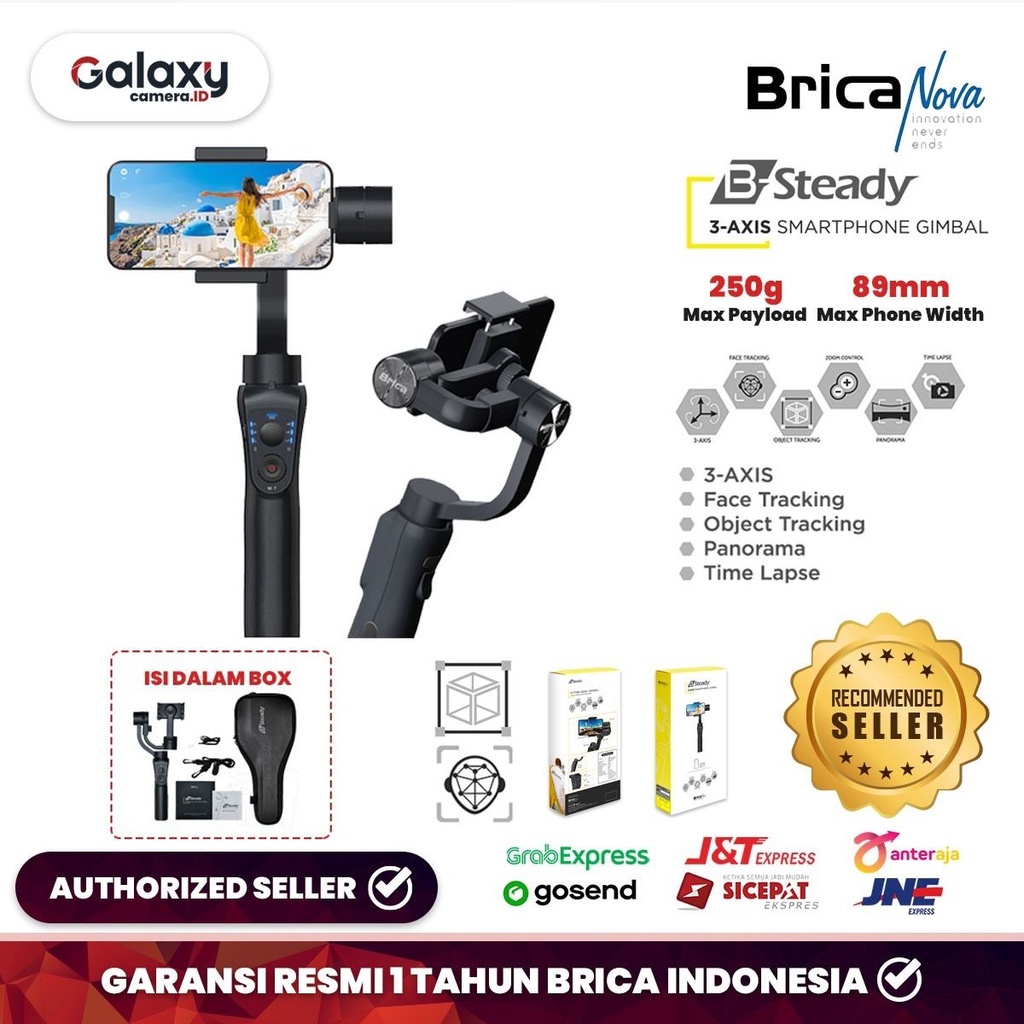 Jual Brica B-Steady 3-Axis Gimbal Hp Smartphone Stabilizer Series - B-Steady - Pro - Pro New ...