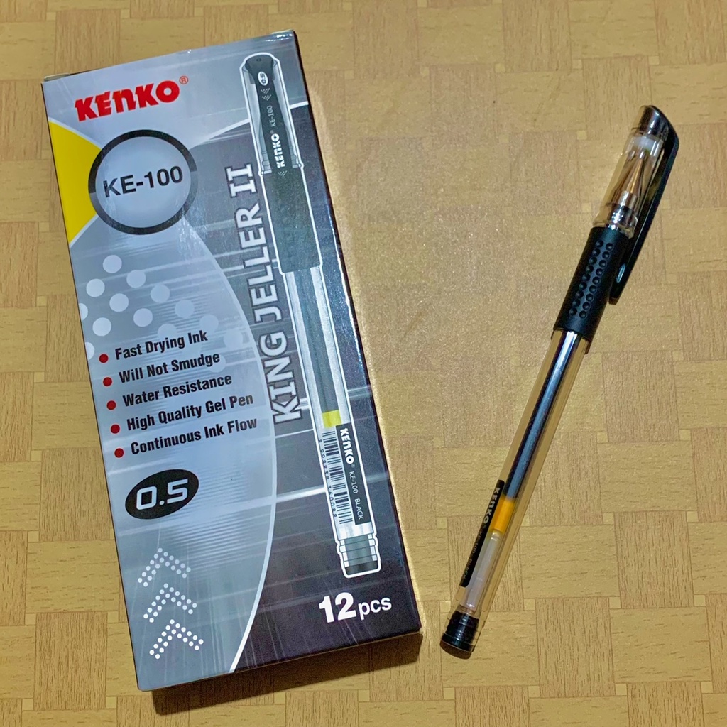 Jual PEN KING JELLER KE-100 HITAM KENKO | Shopee Indonesia
