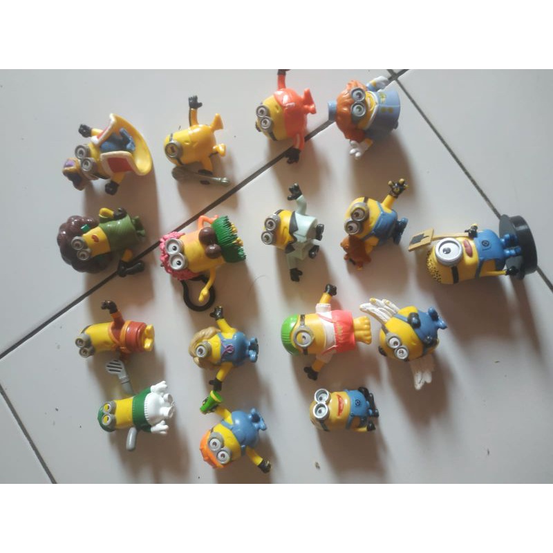 Jual MAINAN MCD HAPPY MEAL ACTION FIGURE MINION MINI MURAH | Shopee ...
