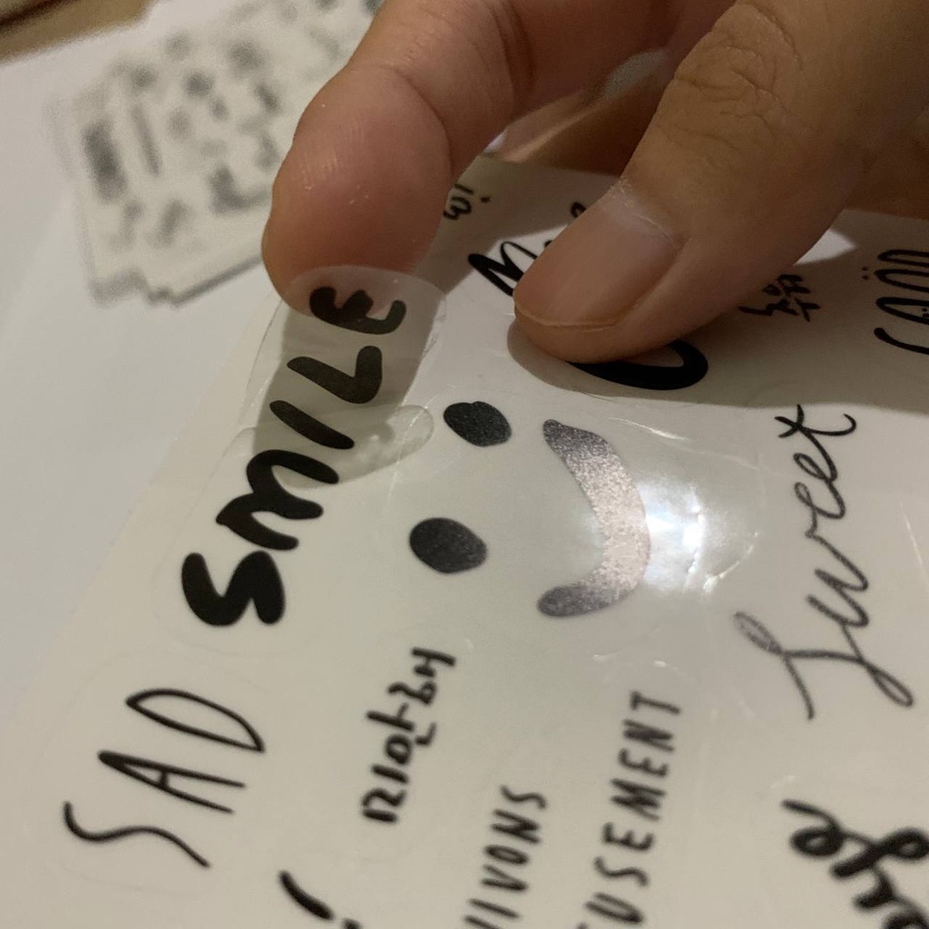 Jual Sticker kata-kata berbagai bahasa / stiker transparan | Shopee ...
