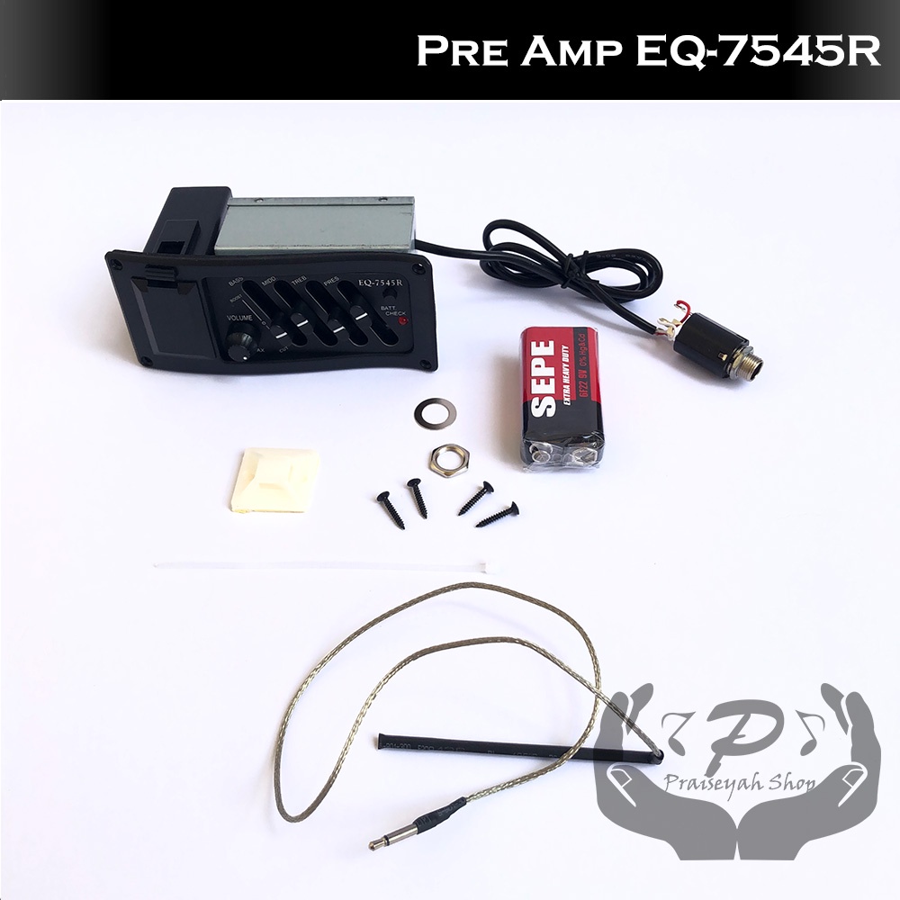 Jual Pre Amp Equalizer Gitar Akustik EQ 7545 R Preamp EQ7545 | Shopee ...