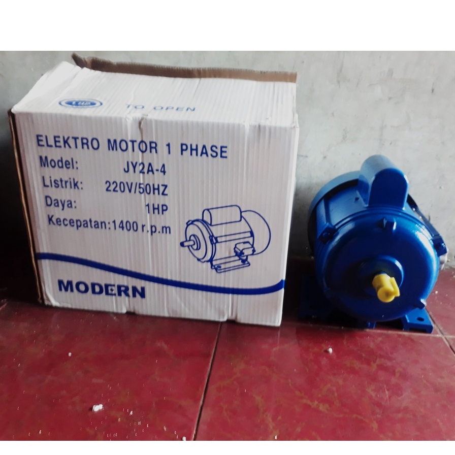 Jual Dinamo Modern 1 HP 1 Phase / Electromotor / Motor mesin 1 pas ...