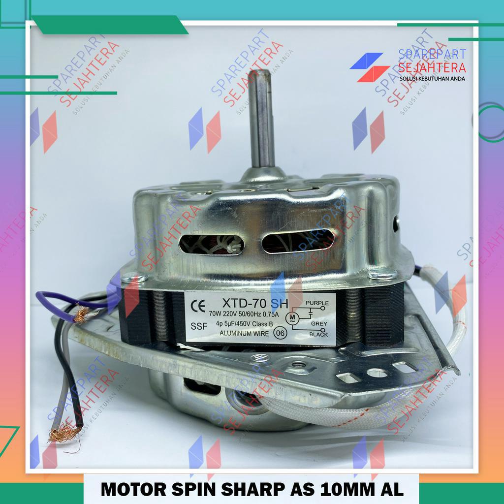 Jual MOTOR DINAMO SPIN PENGERING MESIN CUCI SHARP AS 10MM GULUNGAN ALUMUNIUM | Shopee Indonesia