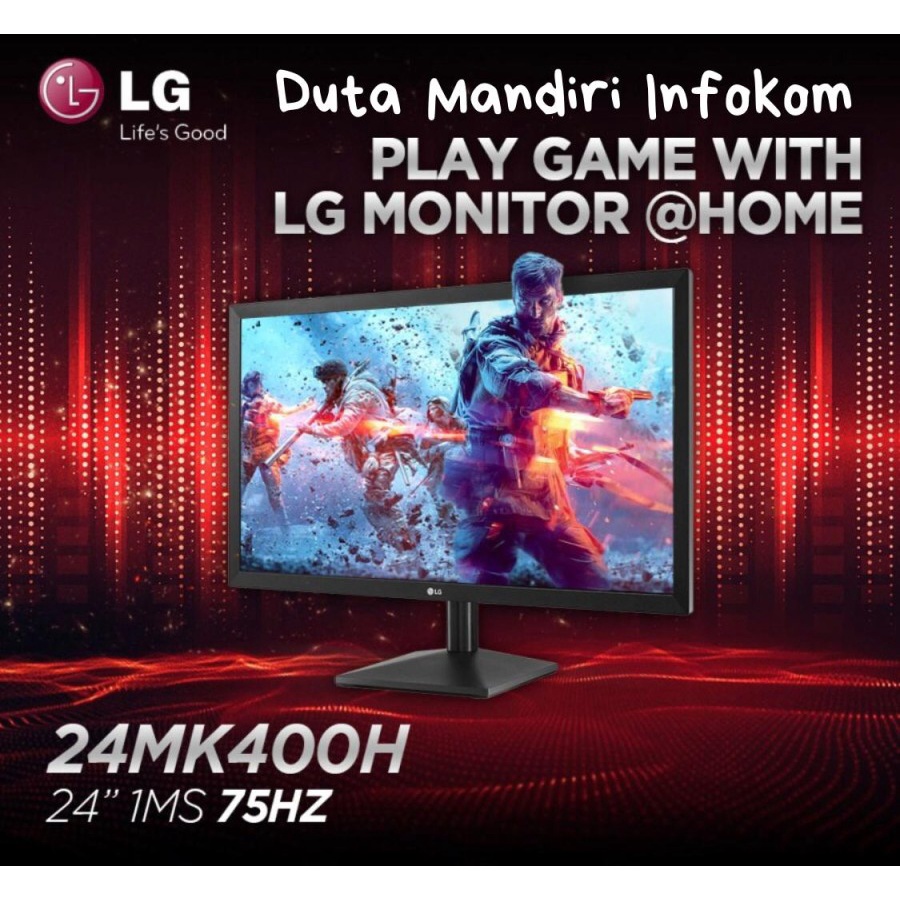 Jual MONITOR LED LG 24" 24MK400H-B / 24MK400 1920x1080 HDMI | Shopee ...