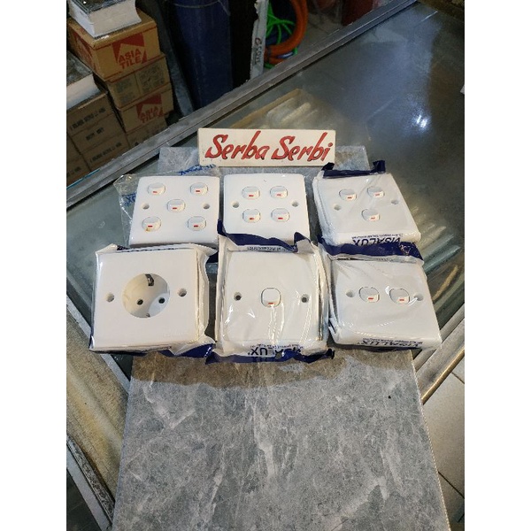Jual (KONTAK+SAKLAR BELUM BOX) Socket lubang (belum termasuk box ...