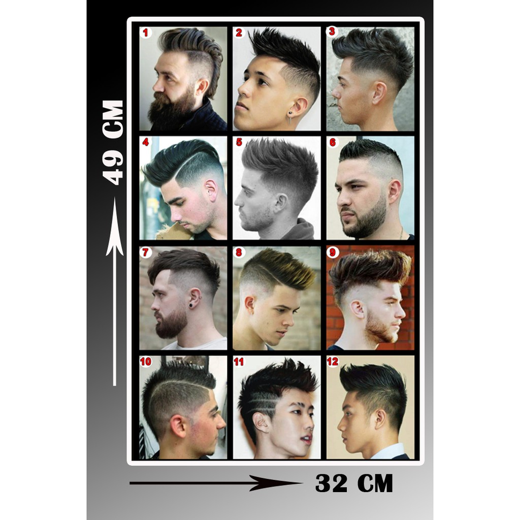 Jual Poster Barbershop / Poster Pangkas Rambut / Poster Salon / Dengan ...