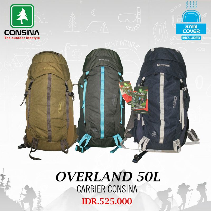 Jual CONSINA THE OVERLAND 50L | NOT CONSINA TARREBI | TAS GUNUNG ...