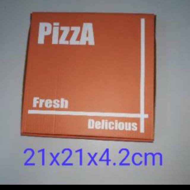 Jual Box pizza/dus pizza 21*21*4.2 | Shopee Indonesia