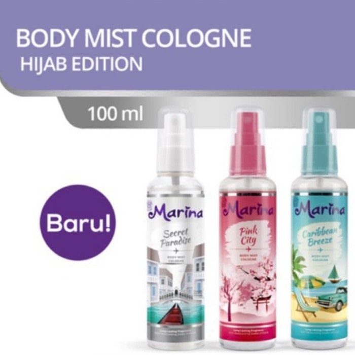 Jual Marina Hair & Body Mist Cologne 100 ml All Varian | Shopee Indonesia