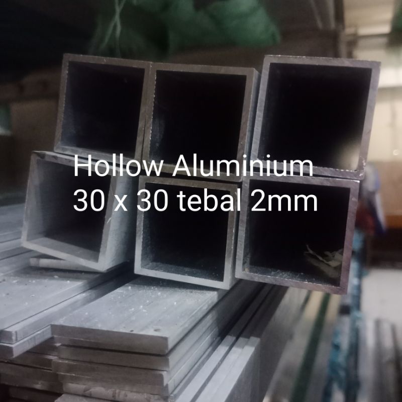 Jual Hollow Aluminium 30 x 30 x tebal 2mm x 1000 / holo alumunium ...