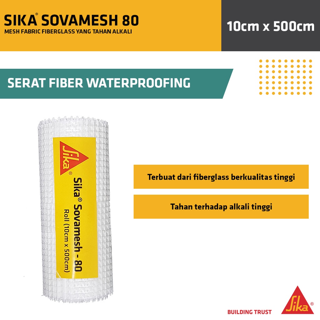 Jual Sika - Sovamesh 80 10cm x 5m Serat Fiber Waterproofing | Shopee ...