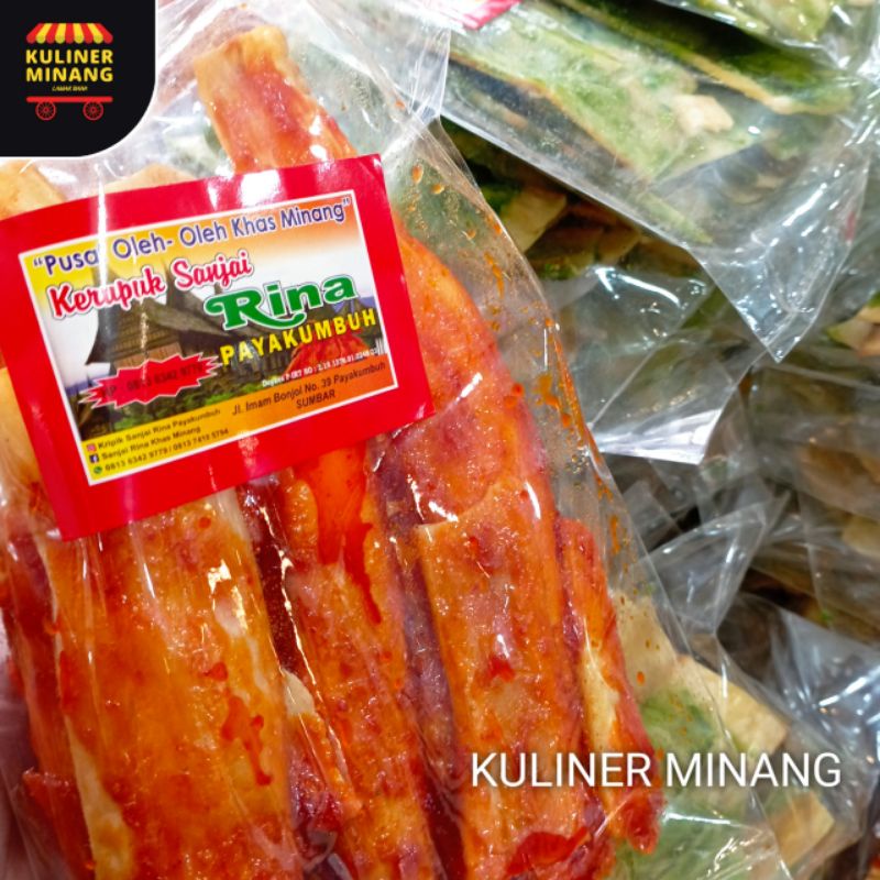 Jual Sanjai Balado Panjang Rina Oleh-Oleh Asli Cemilan Kampung Makanan ...
