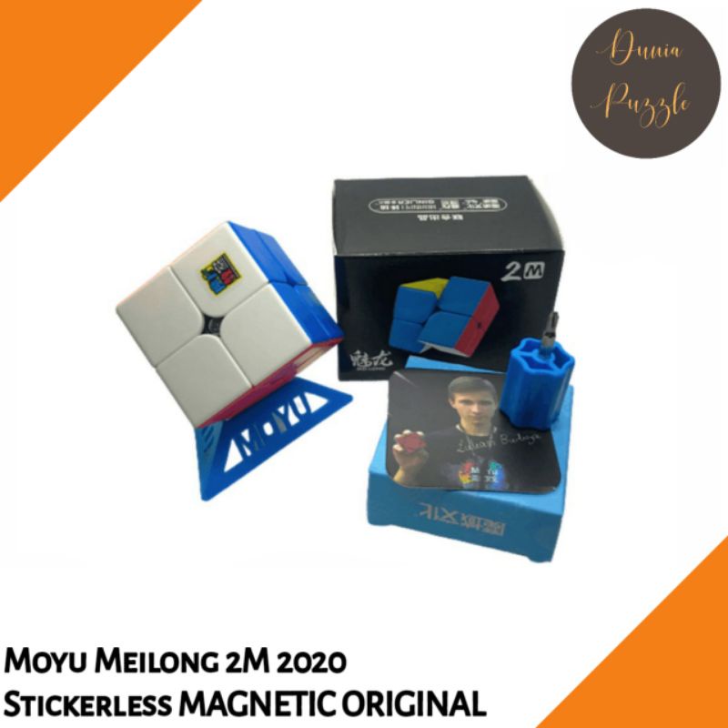 Jual Cube 2x2 Moyu Meilong 2M STICKERLESS MAGNETIC ORIGINAL | Shopee ...