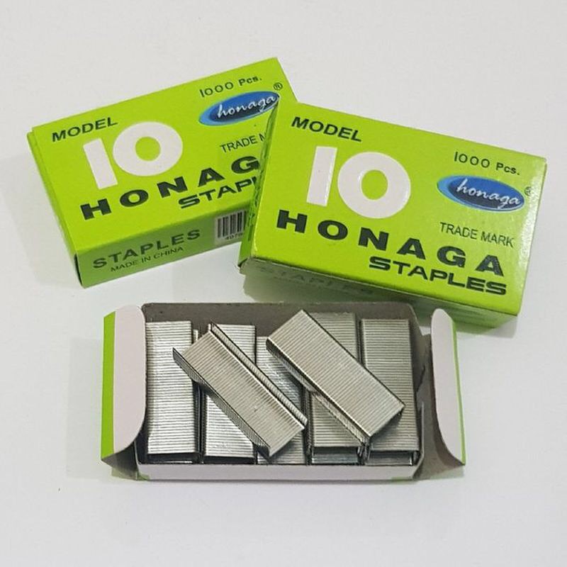 Jual Isi Staples Kecil HONAGA No.10 (1000pcs)/Hekter/Steples/Stapler ...